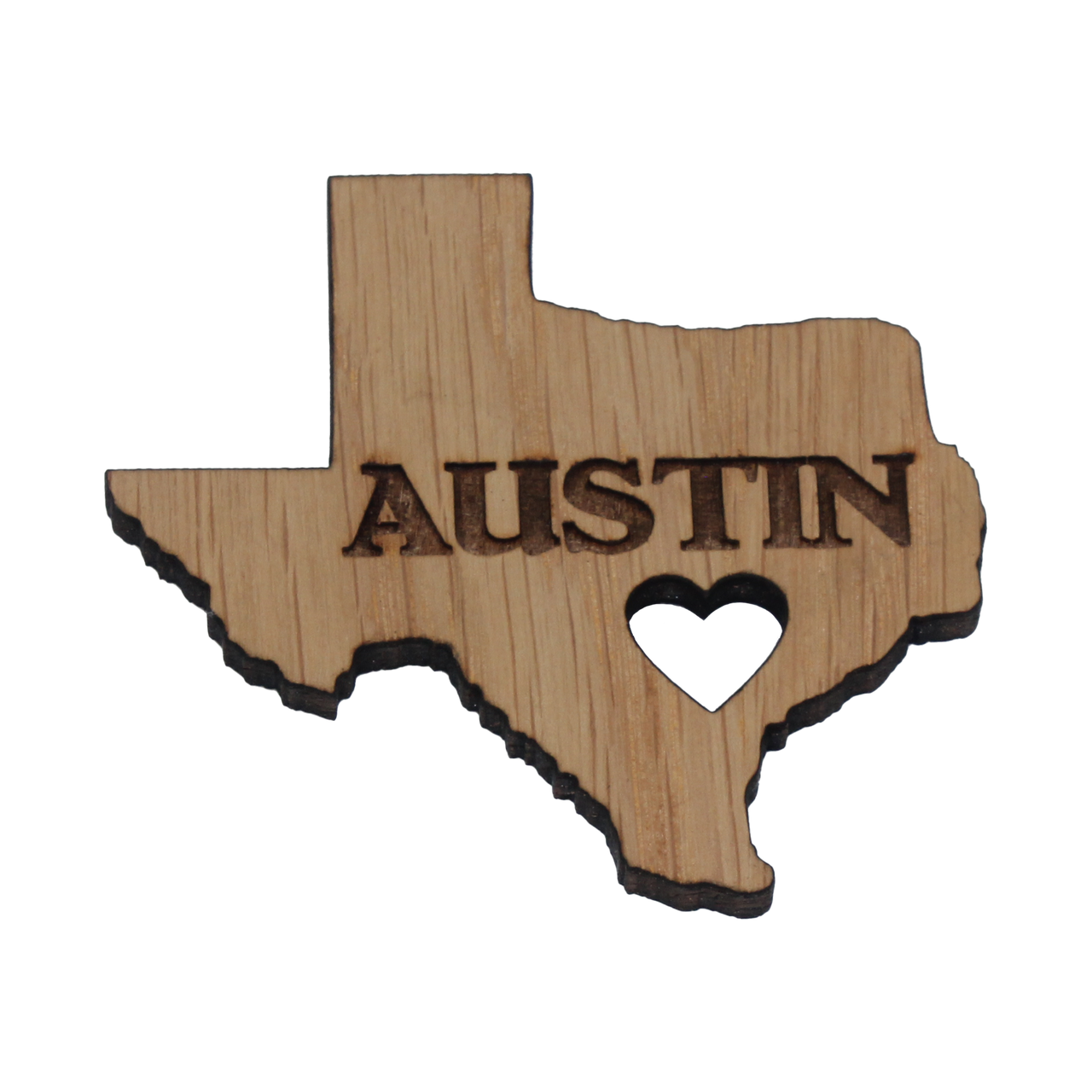 Austin Heart Texas Magnet