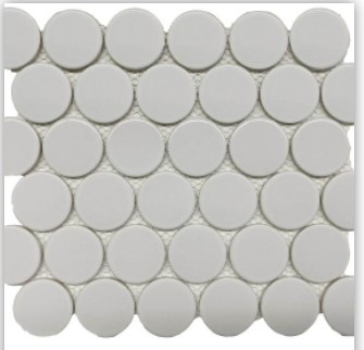 Roca CC Mosaics Plus 2" Dots Bright White 12 x 12 Mosaic | Milford Tile ...