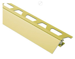 Schluter Reno-V 8' Satin Brass Profile Products - Milford Ceramic Tile