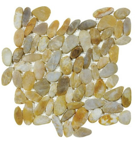 Anatolia Bliss Flat Stone Pebble Golden | Milford Tile Supply in ...
