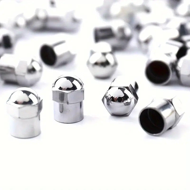 Chrome (plastic) Valve Cap (set of 4) - Antique Tyres