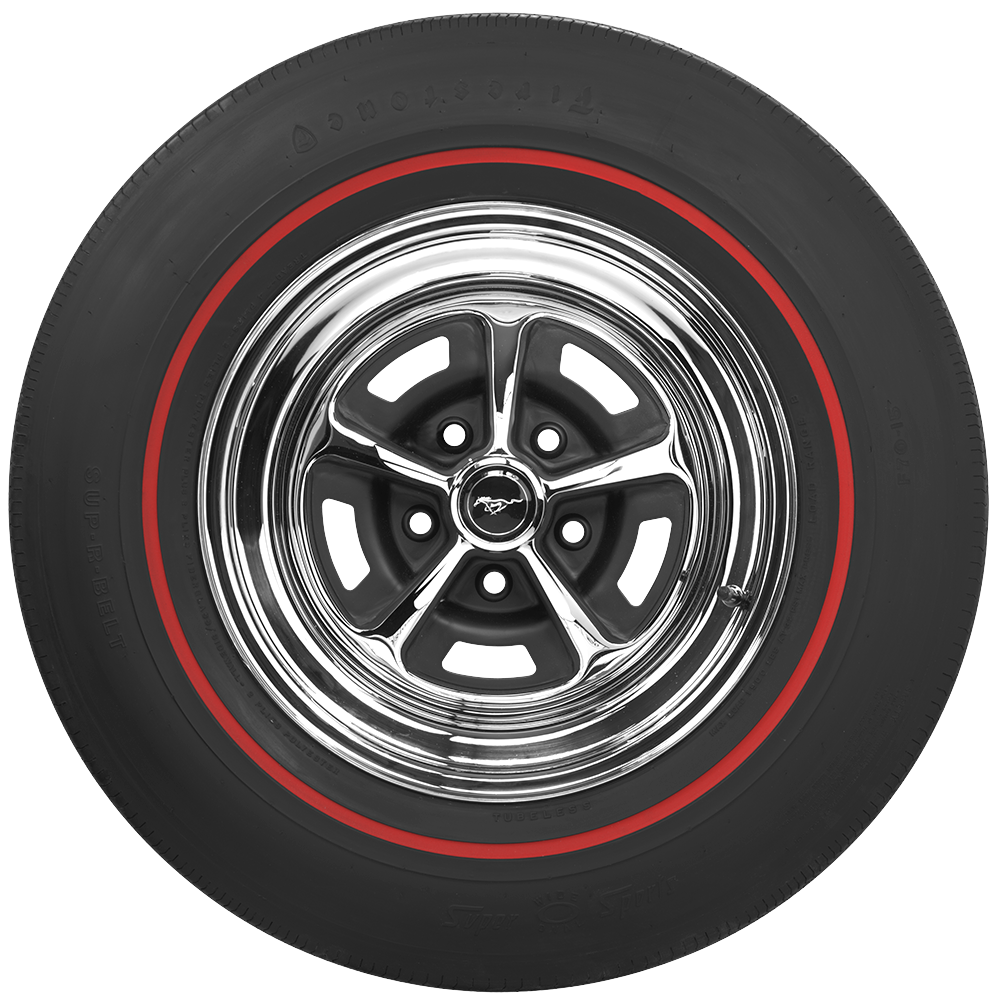 Firestone F70-15 Wide Oval Red Line - Antique Tyres