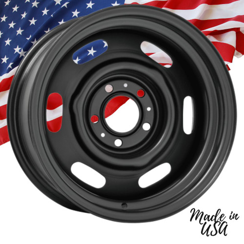 Chrysler Police 15x7 Satin Blk (4) - Antique Tyres