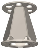 Semroc Ejection Baffle Kit Conical Fiber BT-70 SEM-EB-70