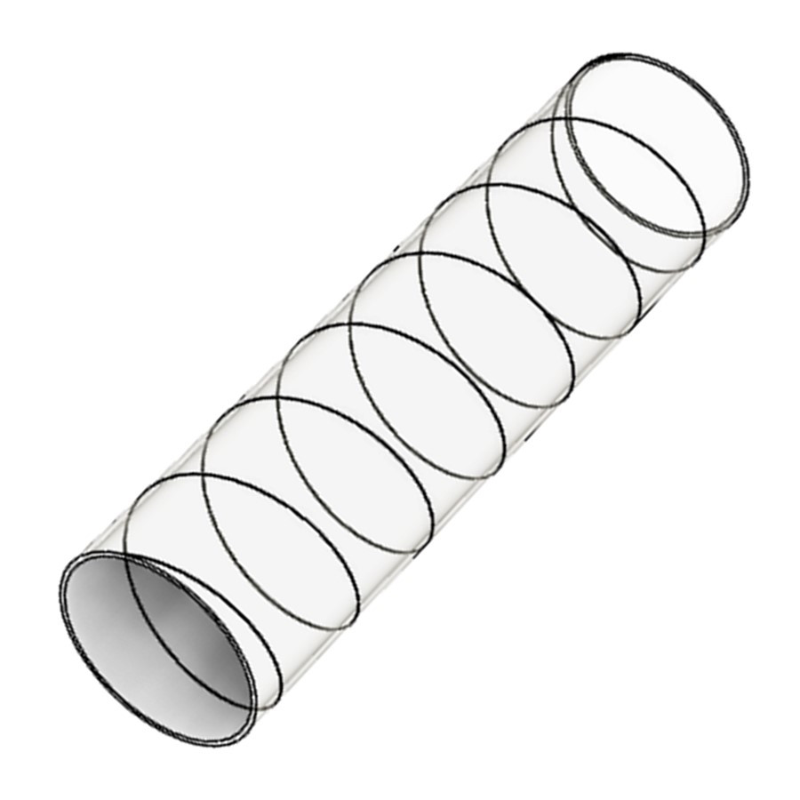 Semroc Glassine Plastic Body Tube ST-8 3.5" Long SEM-CPT-835