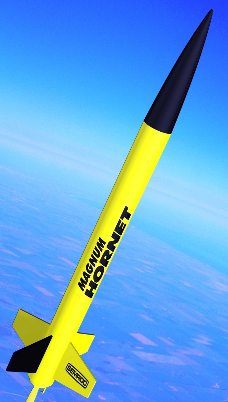 Semroc Flying Model Rocket Kit Magnum Hornet KV-69