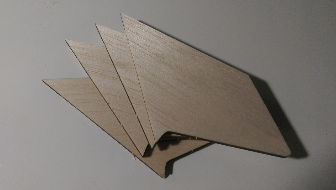 Semroc Laser-Cut Fins Enerjet Athena 1/8 balsa SEM-FV-75