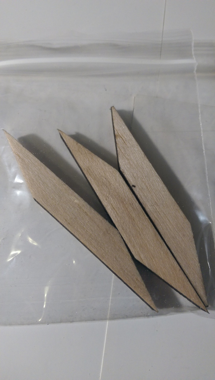 Semroc Laser-Cut Fins Scout (3 fins) SEM-FV-4