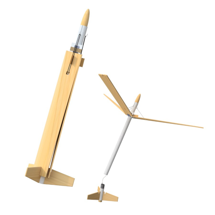 Semroc Flying Model Rocket Kit Heli-Roctor™ KC-02