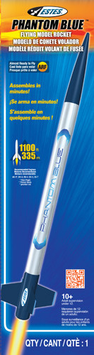 Estes Flying Model Rocket Kit Phantom Blue 2483