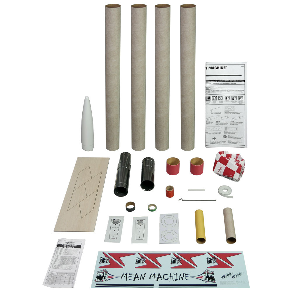 Estes Flying Model Rocket Kit Mean Machine 1295