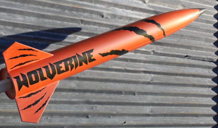 LOC Precision Flying Model Rocket Kit 5.5" Wolverine LOC PK-120