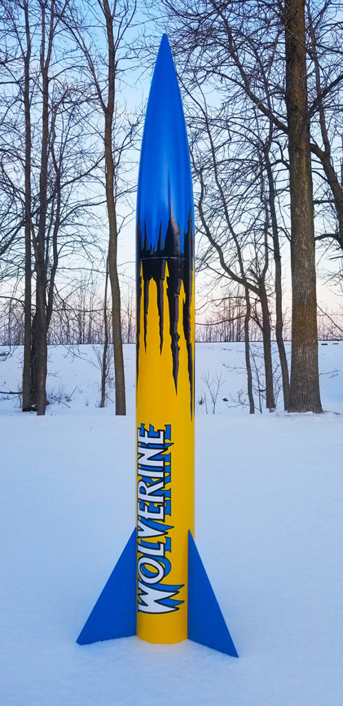 LOC Precision Flying Model Rocket Kit 5.5" Wolverine LOC PK-120