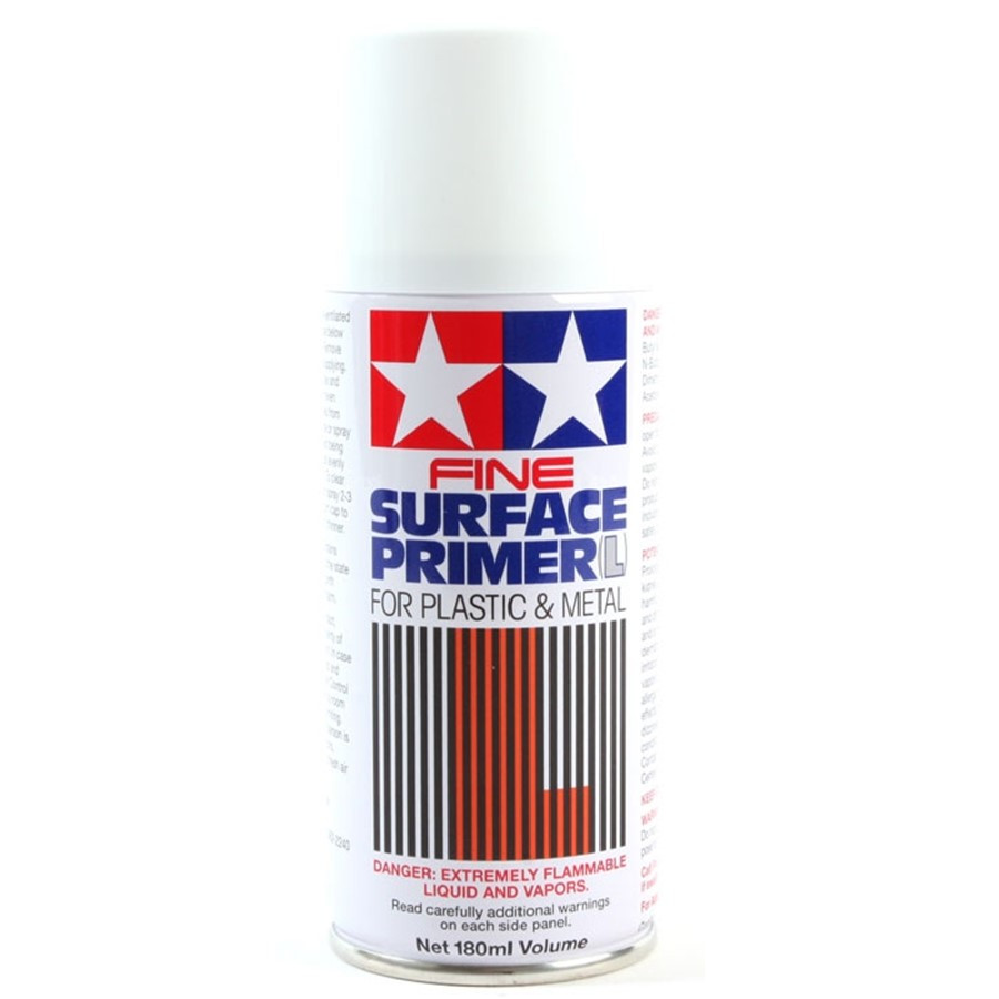 Tamiya Spray Paint Fine Surface Primer Fine White 6fl ounce(180ml) TAM ...