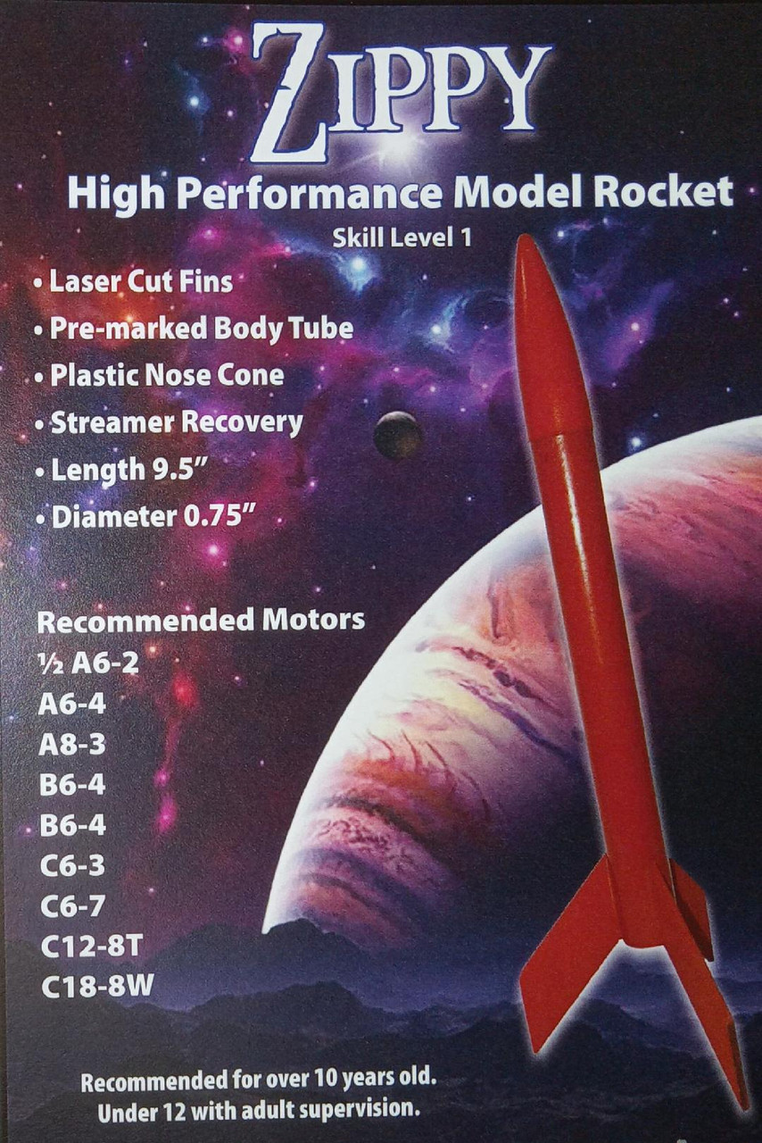 Starlight Flying Model Rocket Kit Zippy STR 9692