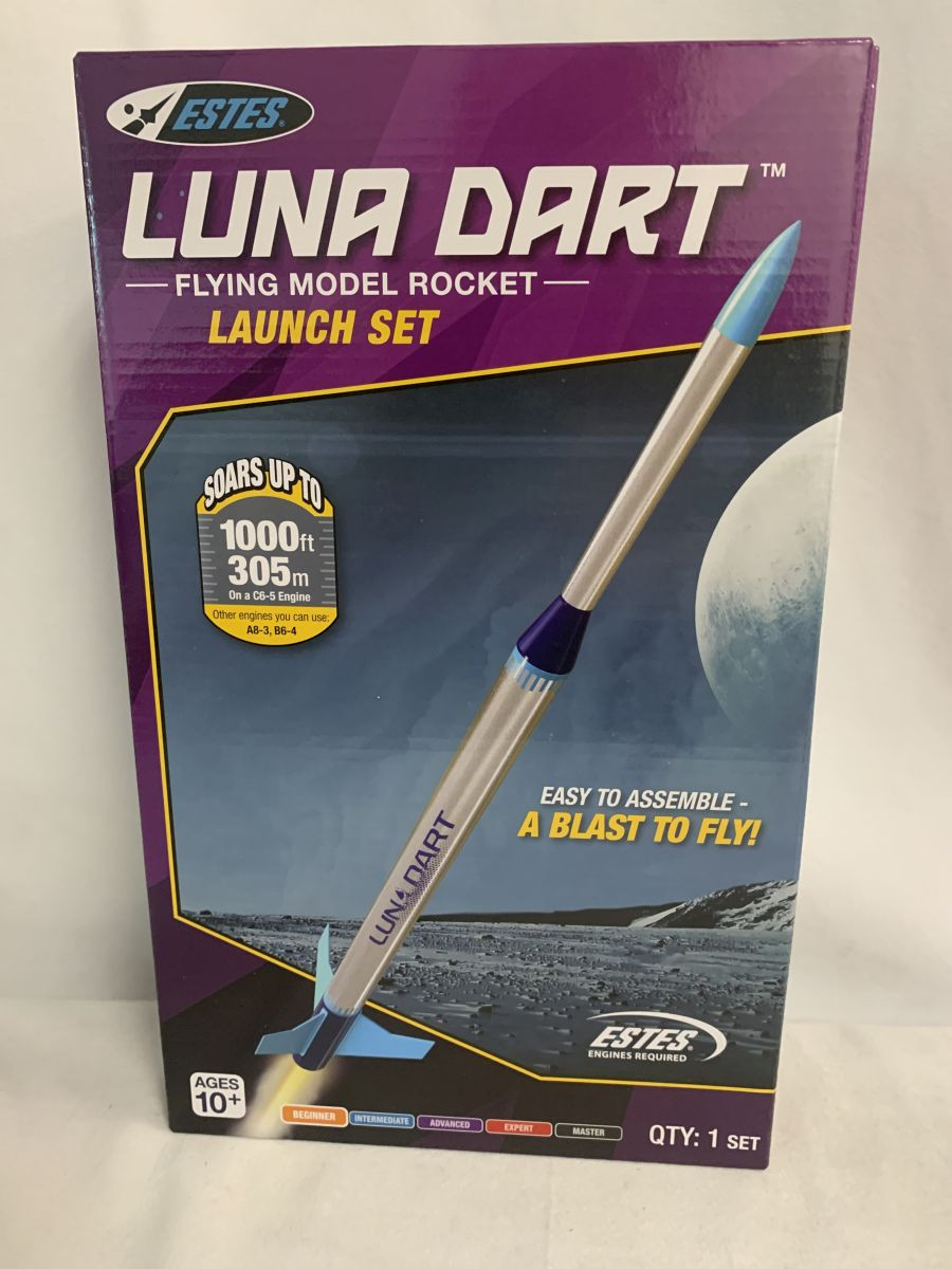 Estes Flying Model Rocket Launch Set Luna Dart EST 3236