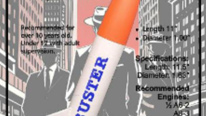 Starlight Flying Model Rocket Kit Buster STR 0659