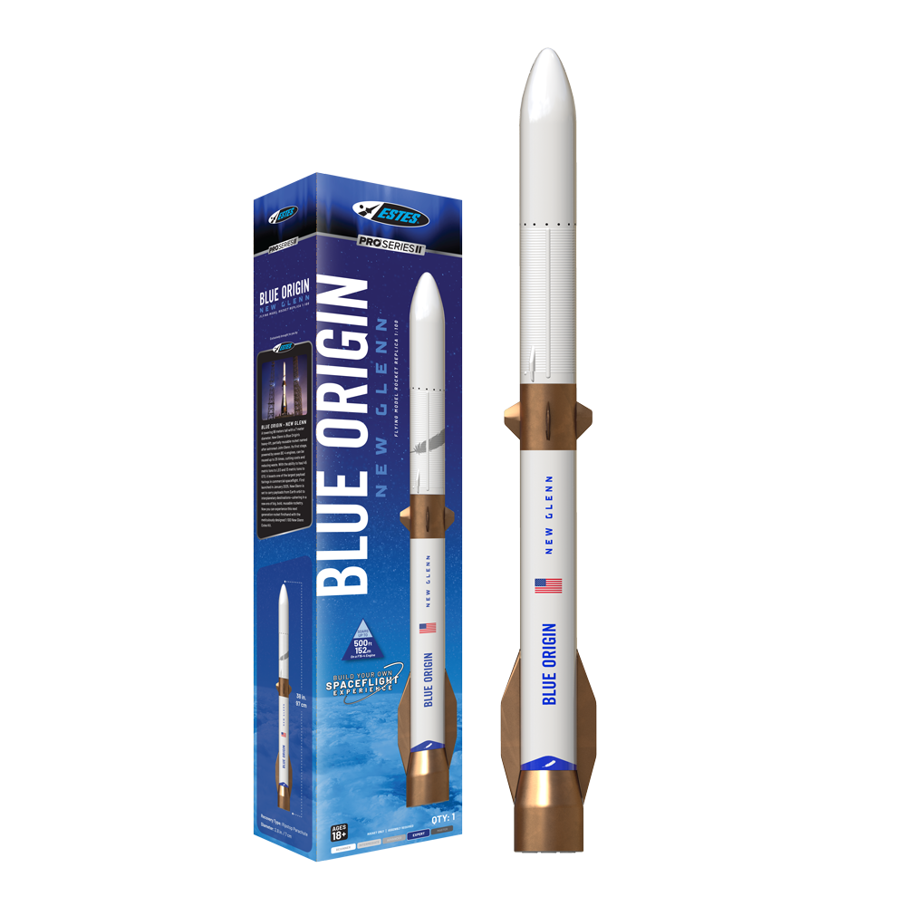 Estes Flying Model Rocket Kit Boxes Pro Blue Origin New Glenn EST 9735