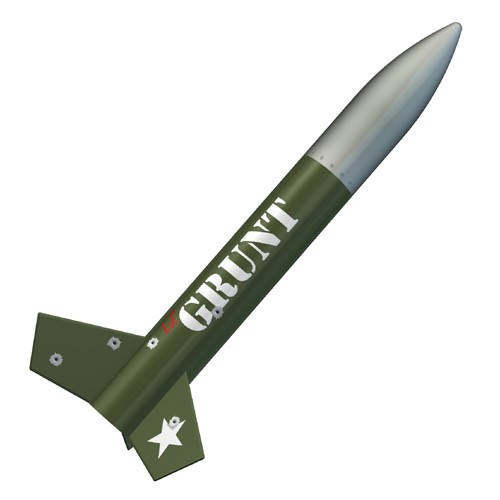 Quest Flying Model Rocket Kit Advanced Lil Grunt QST 5014