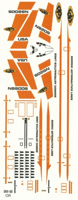 Semroc Decal - Orbital Transport™ Orange SEM-DKV-66OR