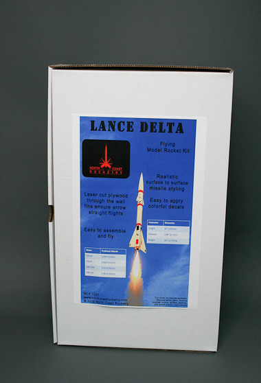 North Coast Rocketry Flying Model Rocket Kit Lance Delta NCR 0201