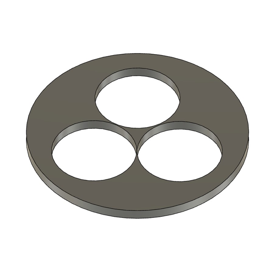 Semroc Centering Rings Plywood 3x50-80P(2pk) RA-3x50-80P