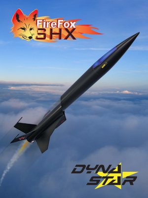 Dynastar Flying Model Rocket Kit FireFox SHX