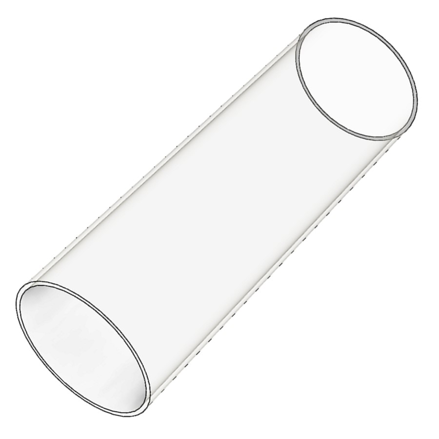 Semroc Clear Plastic Body Tube ST-7 2.25" Long SEM-CPT-722