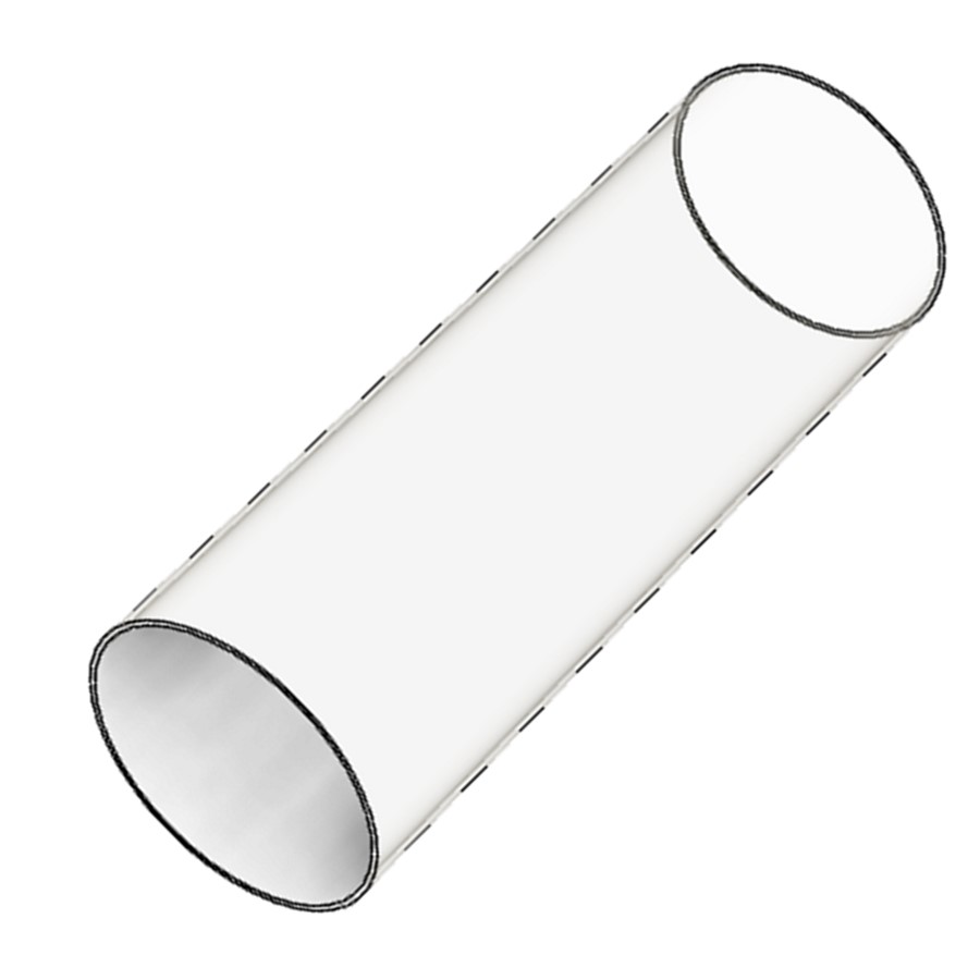 Semroc Clear Plastic Body Tube BT-65 4.5" to 5.0" Long SEM-PST-65R