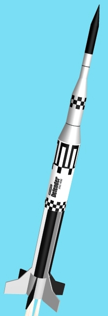 Semroc Flying Model Rocket Kit Defender KV-60