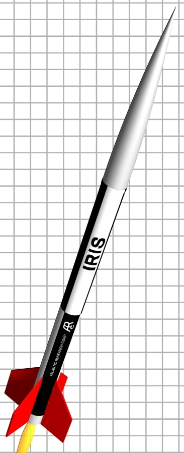 Semroc Flying Model Rocket Kit Iris™ KD-4