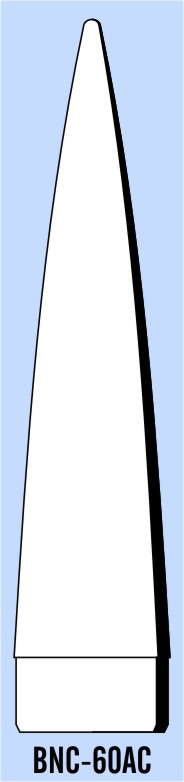 Semroc Balsa Nose Cone BT-60 6.7" Secant Ogive SEM-BNC-60AC