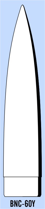 Semroc Balsa Nose Cone BT-60 7.25" Ogive SEM-BNC-60Y