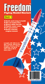 Custom Flying Model Rocket Kit Freedom 10024