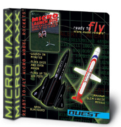 Quest Flying Model Rocket Kit Micro(MX) NASA Blackbird & Tomahawk ...