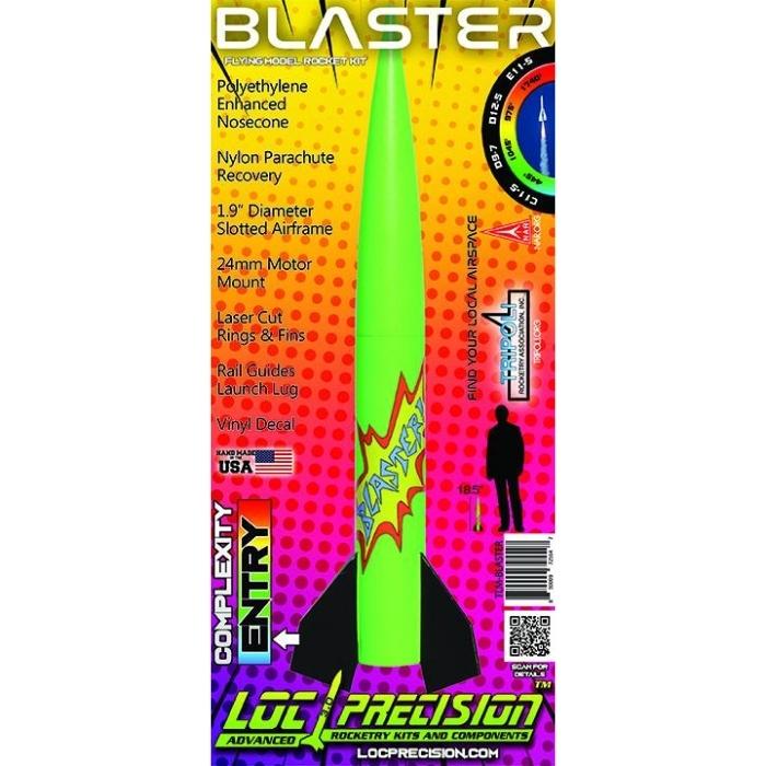 LOC Precision Flying Model Rocket Kit 1.88" Blaster TML-BLASTER