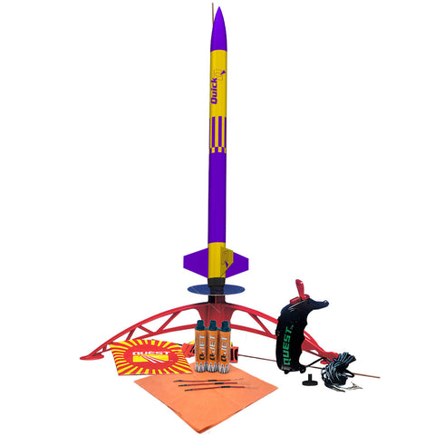 Quest Flying Model Rocket Starter Kit Quick Q QST 1408