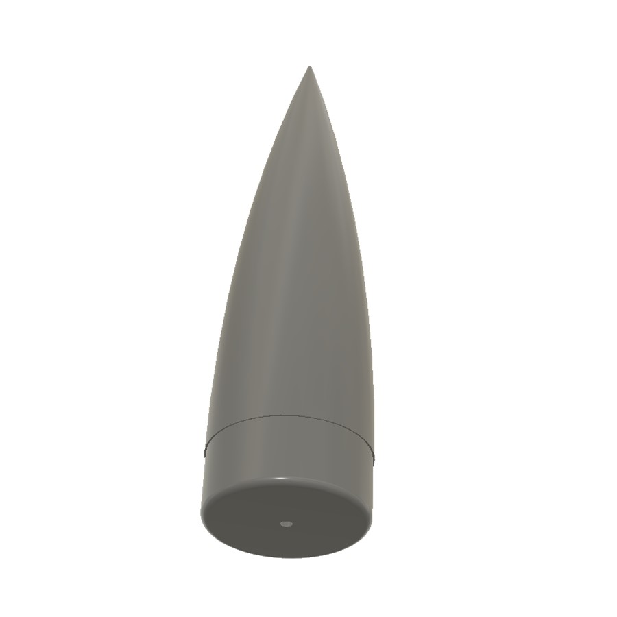 Semroc Nose Cone BT-70 7.2" Ogive PETG SEM-NC-70TT-PETG