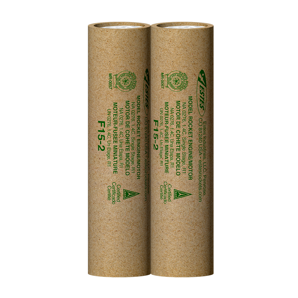 Estes 29mm Model Rocket Motors Single Use F15-2(2pk) EST 10009