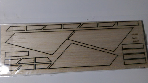 Semroc Laser-Cut Fins Ram Jet™ (Sheet) 3/32 Balsa SEM-FES-1994