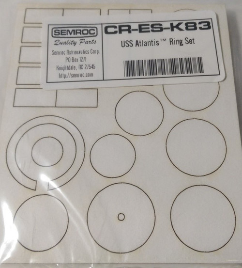Semroc Centering Ring Set USS Atlantis SEM-CR-ES-K83
