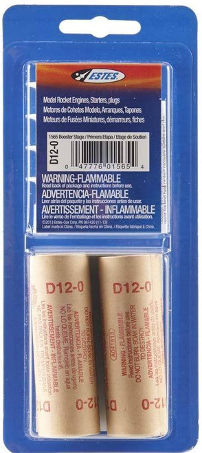 Estes Model Rocket Motor D12-0 EST 10049(1565)