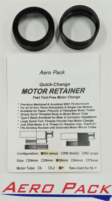 Aero Pack Aluminum Quick Change Motor Retainer Assembly, 38mm, P-PML ...