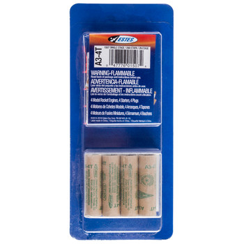Estes 13mm Model Rocket Motors Single Use Mini A3-6T(4pk) EST 10014(1508)