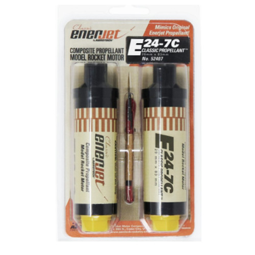 Aerotech 29mm Composite Model Rocket Motor Single Use E24-7C(2pk) AER 52407