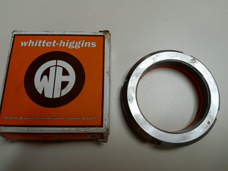 Whittet-Higgins BH 10 Bearhug Locknut - 1.967-18 Thread Size, 2.6880 in OD, 2.4380 in Face Dia ...