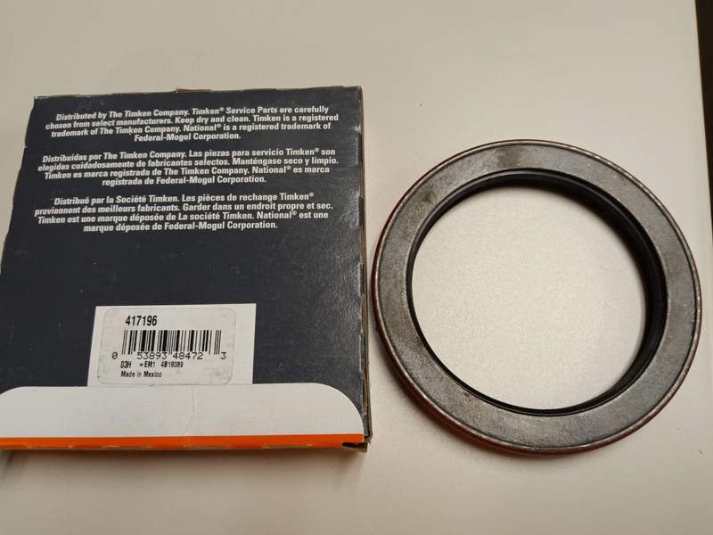 Timken National Seals 417196 Nitrile Oil Seal - Solid, 3.500 in Shaft ...