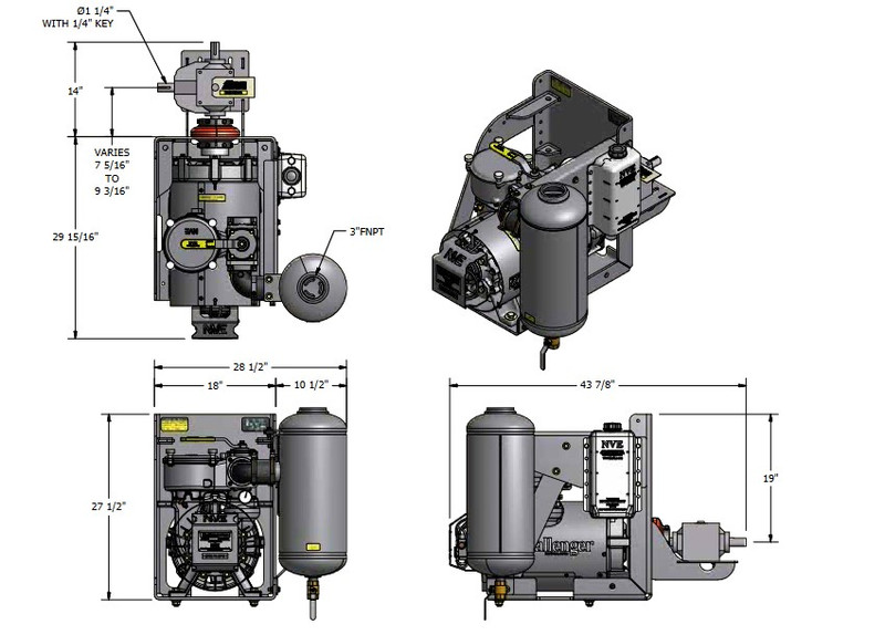 National Vacuum Equipment(NVE) - Challenger 117-607P-MUF-FD, 607 PRO ...