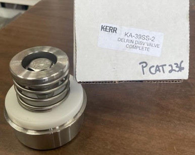 KERR KA-39SS-2 VALVE COMPLETE DELRIN, DISC SS SEAT, DBL SPRINGS FOR KT ...
