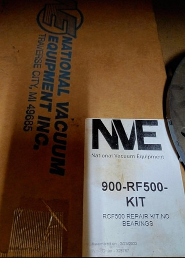 NATIONAL VACUUM EQUIPMENT 900-RF500-KIT, RCF 500 REPAIR KIT NO BEARINGS